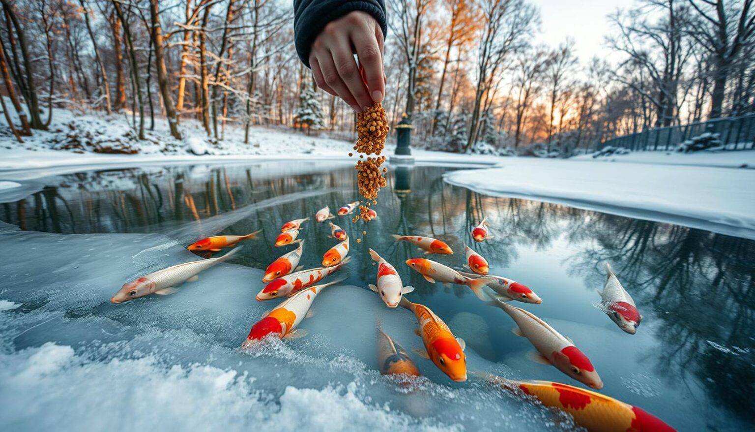 Fische Im Winter Fttern